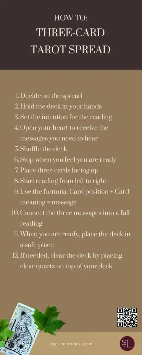 Three-Card Tarot Spreads: Complete Beginners Guide – Sage's Lantern Tarot